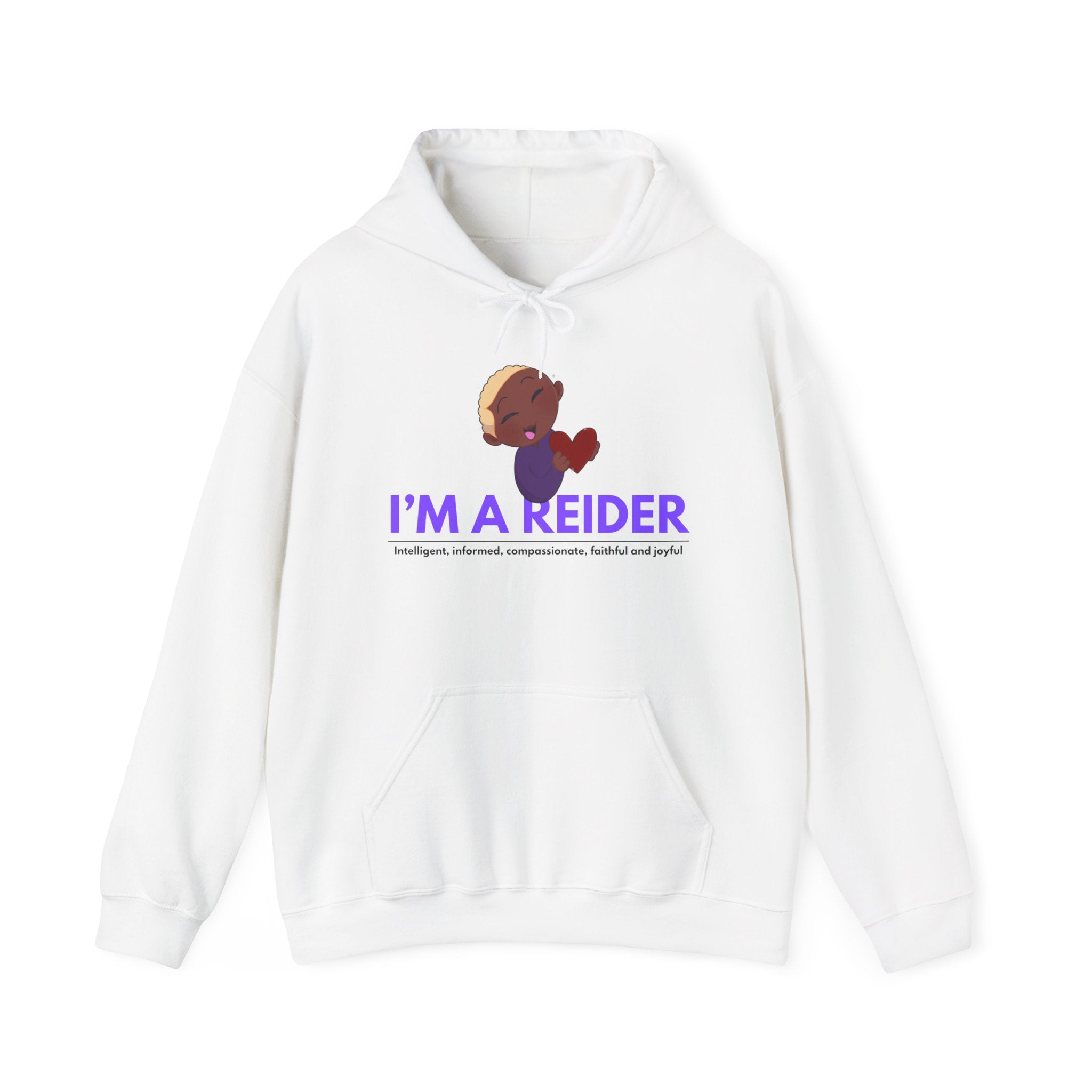 Reider Hoodie — Cute Cartoon Character "I'M A REIDER" Graphic Sweatshi ...